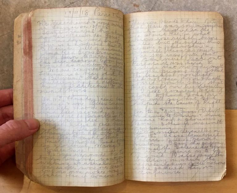 State Library Victoria – Armistice Day captured in WWI diary