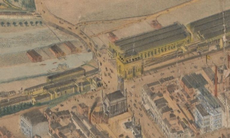 State Library Victoria – 1866 in 3D: the isometrical plan of Melbourne ...